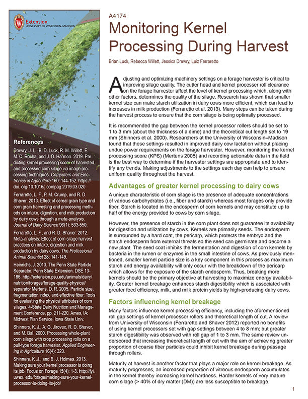 Monitoring Kernel Processing During Harvest — The Learning Store
