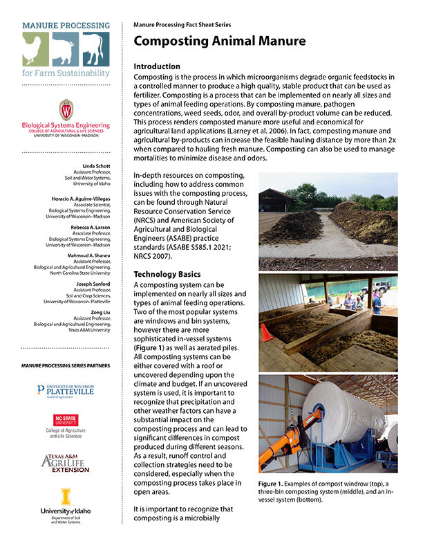 Composting Animal Manure — The Learning Store