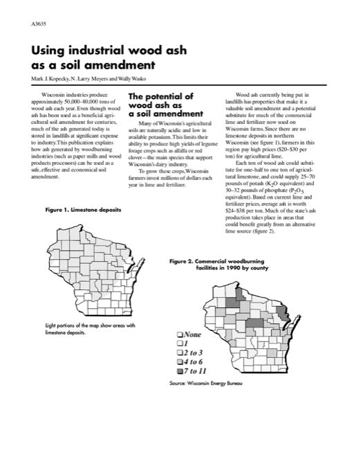 Using Industrial Wood Ash as a Soil Amendment — The Learning Store