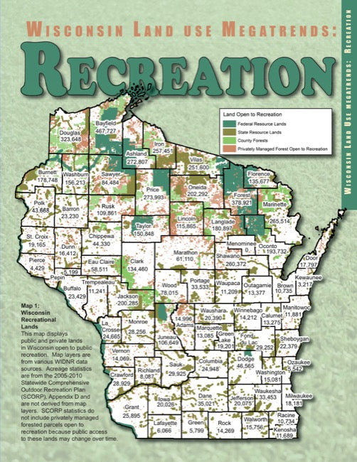 Wisconsin Land Use Megatrends: Recreation — The Learning Store