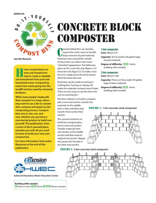 Concrete Block Compost Bin