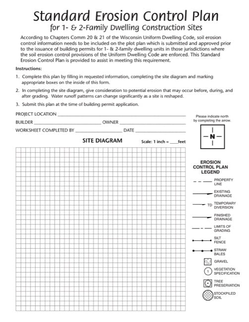 Standard Erosion Control Plan — The Learning Store